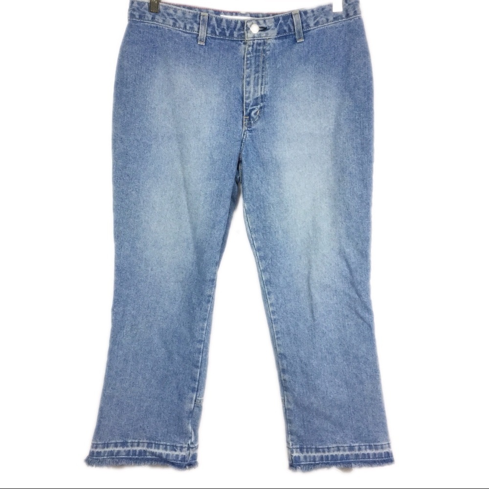 Tommy Hilfiger Vintage Embellished Capri Jeans - Gem